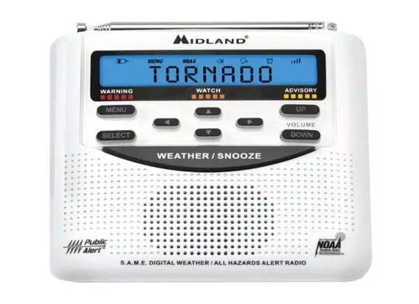 Rádio de alerta meteorológico de emergência