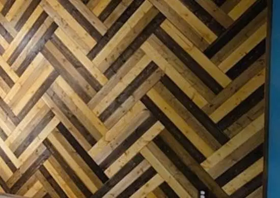 DIY Patterned Wood Wall