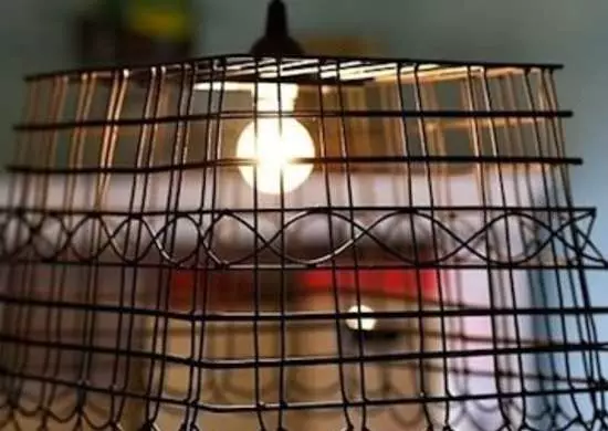 Wire Basket Lampshade