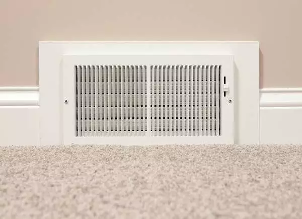 Cierre las rejillas de ventilación en las habitaciones vacías