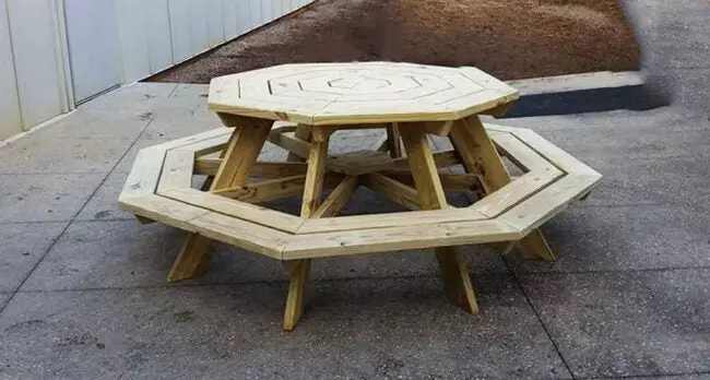 rencana meja piknik