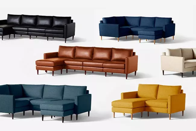 Allform sofa modular macem-macem opsi