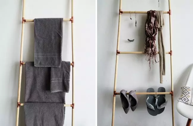 DIY कंबल सीढ़ी - वैकल्पिक उपयोग