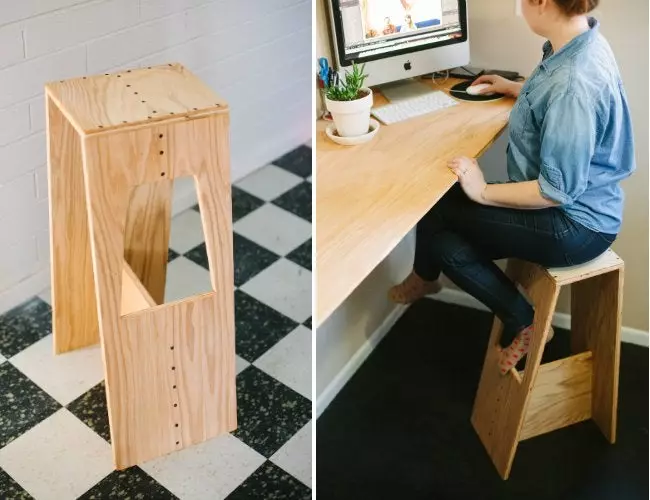 I-DIY Bar Stools-Yakhiwe ngePlywood