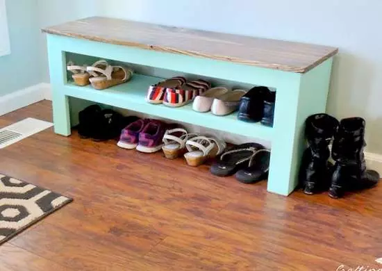 DIY klop za shranjevanje čevljev