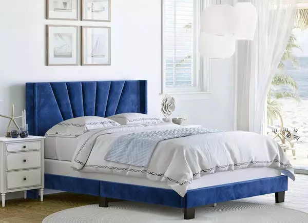 Fluwelen bedframe