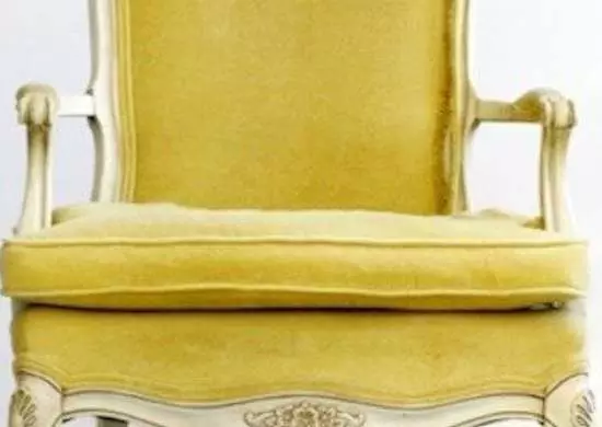 Yellow French Provincial Chair