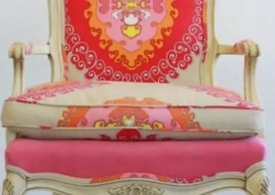 Reupholstered व्हिंटेज चेअर