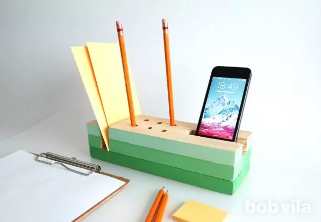 DIY organizator za stol - za papir, olovke i telefone