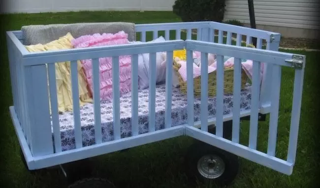 Crib Repurposed - Wagon