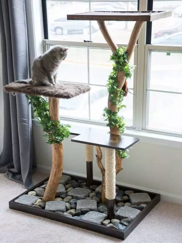 DIY Natural Cat Tree