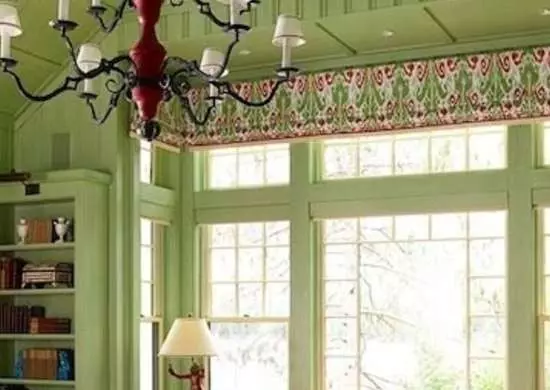 Green Painted Ceiling