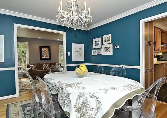 Navy Blue Dining Room