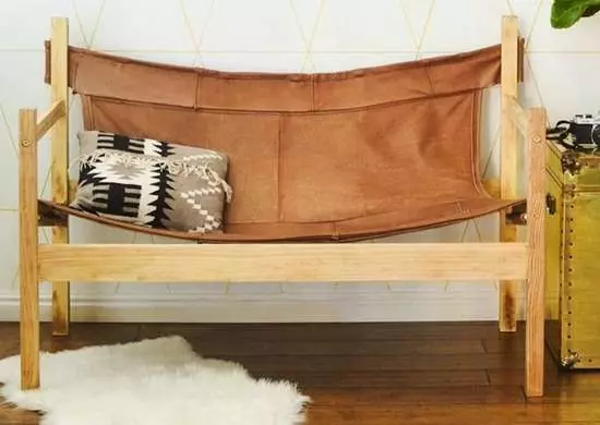 Cathaoir hammock leathair