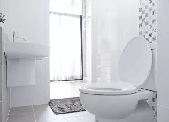 Toilettensitz nach oben oder unten Hygiene