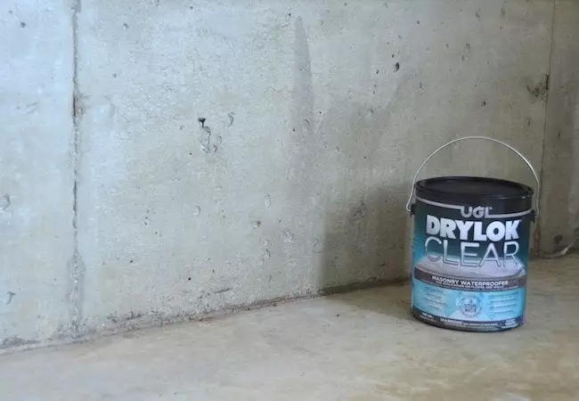 Kaip naudoti mūro hidroizoliaciją – Drylok gaminys izoliuotas