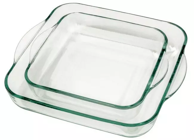 awọn Pink nkan na Fọ gilasi bakeware