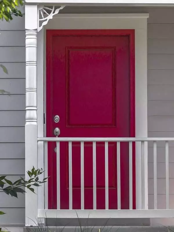 Rød veranda