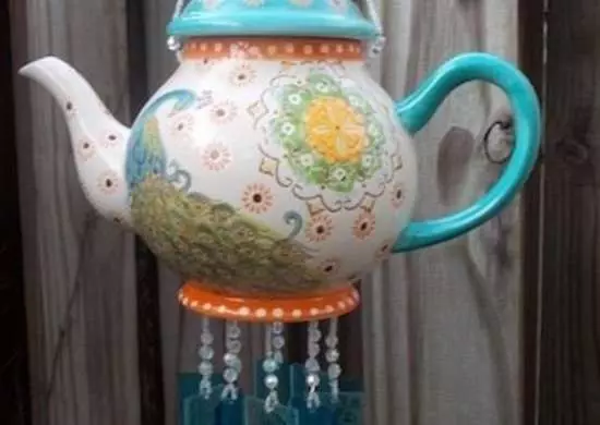 DIY Windchime Vintage Teapot