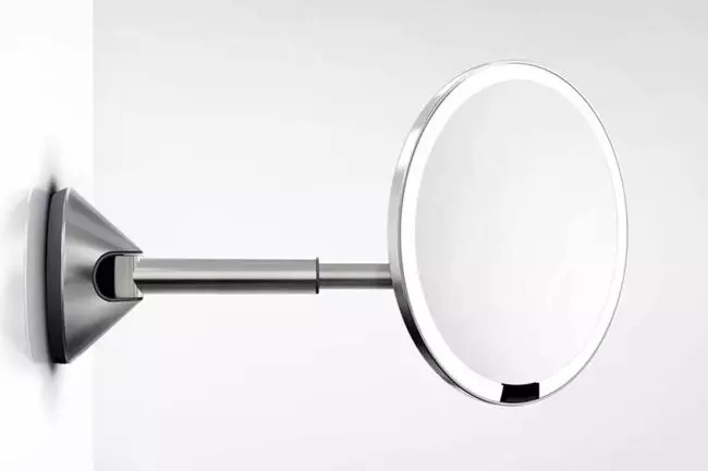 Ang Labing Maayo nga Opsyon sa Vanity Mirror: Simple nga Tawo nga Round Wall Mount Sensor Makeup Mirror