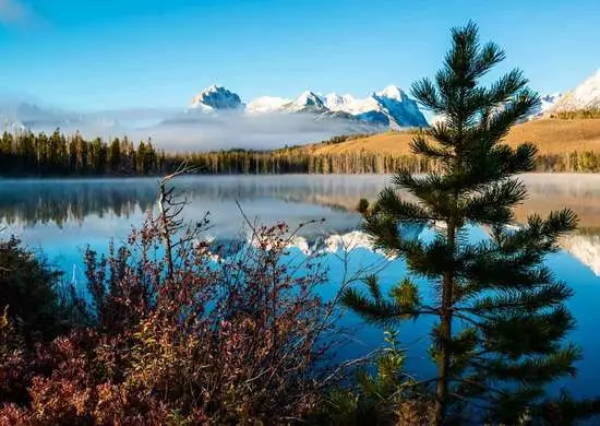 Redfish Lake Recreation Complex ved Sawtooth National Forest i Idaho