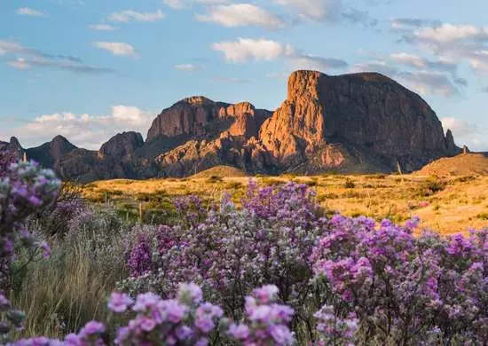 Ikibuga cya Chisos muri Big Bend National Park muri Texas