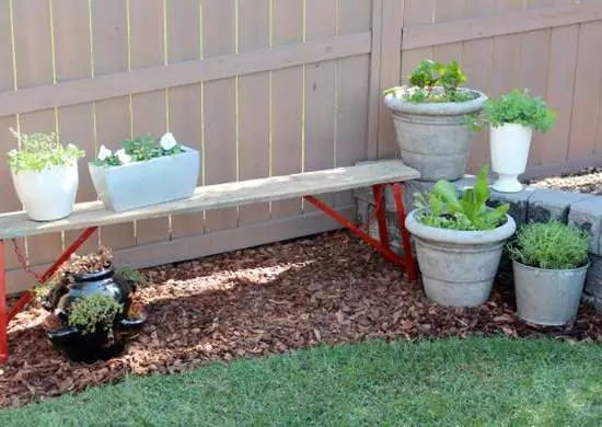 Mantenga las plantas en un rincón