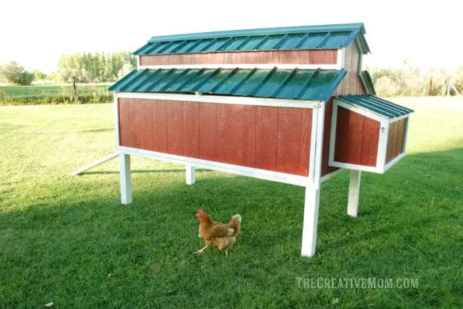 DIY Chicken Coop - Dizajn nga The Creative Mom