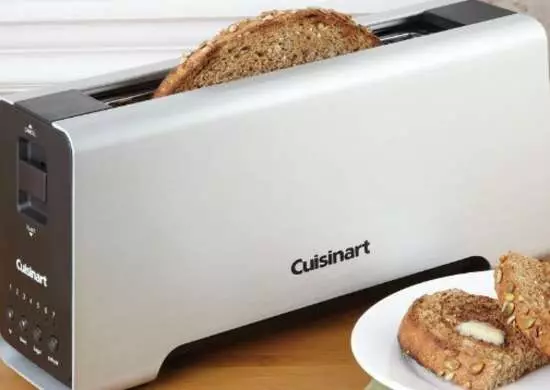 Алюмінієвий тостер Cuisinart на 2 скибочки з довгими гніздами