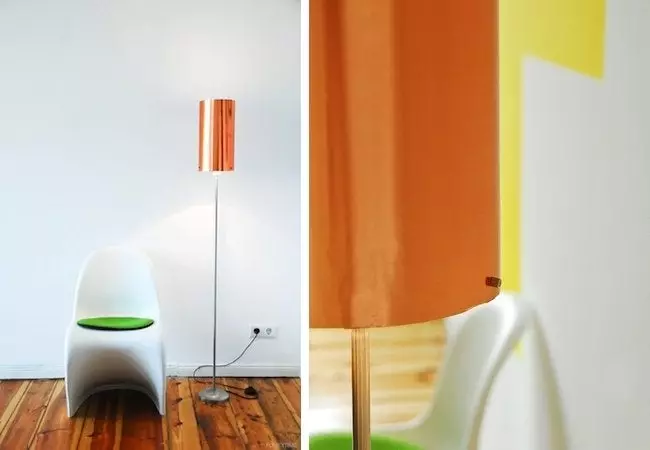 DIY stojaca lampa - medená doska