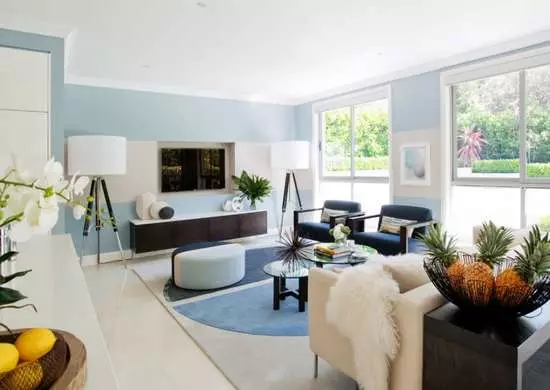 Blue Living Room