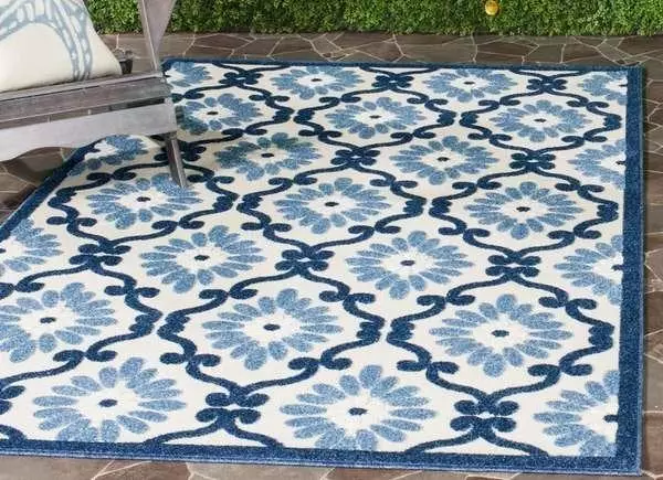 alfombra floral de interior para exterior