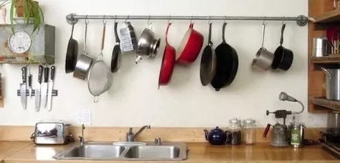 Creative Kitchen Storage - Galvanized Pipe Rack