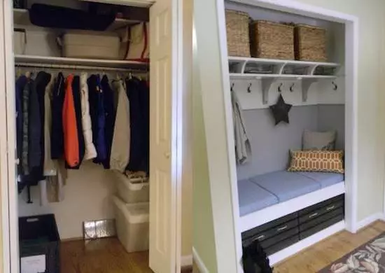 Closet to Mudroom