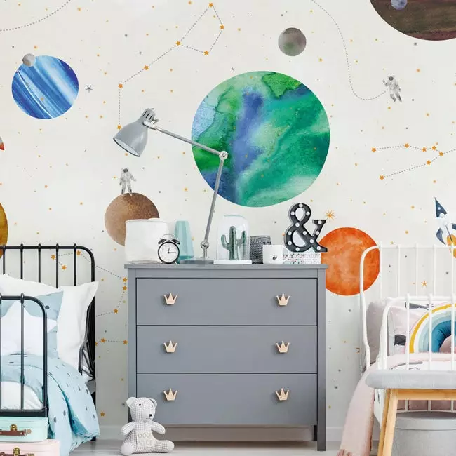 детска стая с космическа тематика