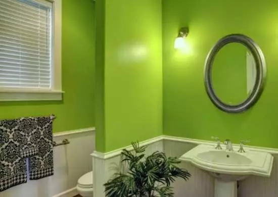 Zielona łazienka