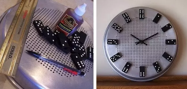 DIY Clock - Dominoes