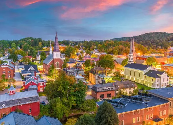 Montpelier, casas coloridas de Vermont