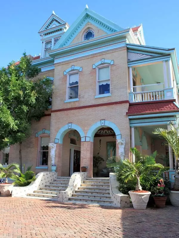 Key West, Florida rəngli evlər