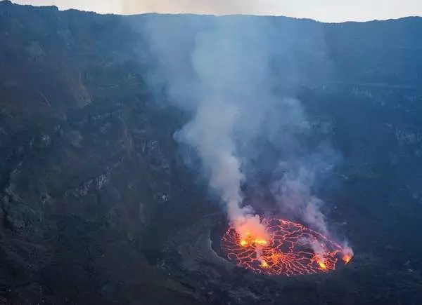 कांगो में न्यारागोंगो ज्वालामुखी