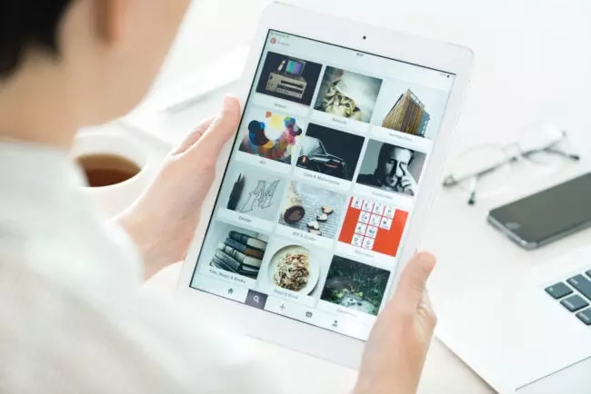Pinterest töflur á Apple iPad Air