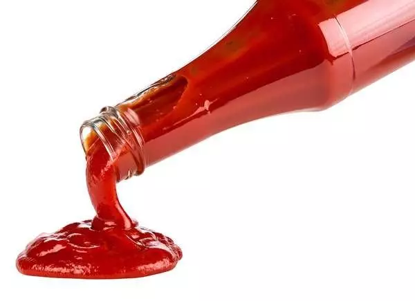 የ ketchup ጠርሙስን ይክፈቱ