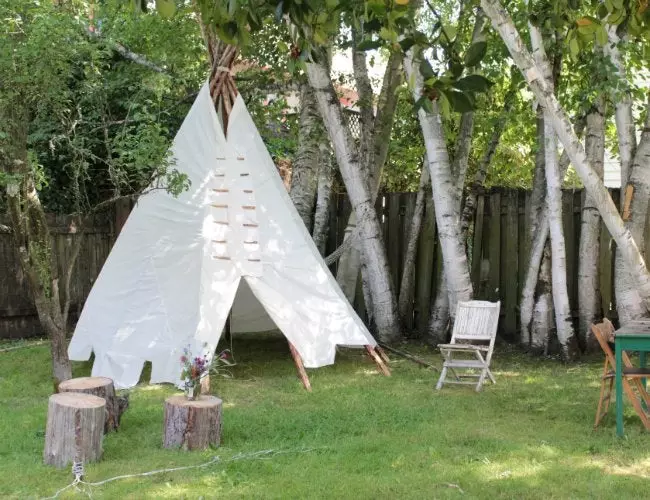 Teepee fai-da-te - All'aperto