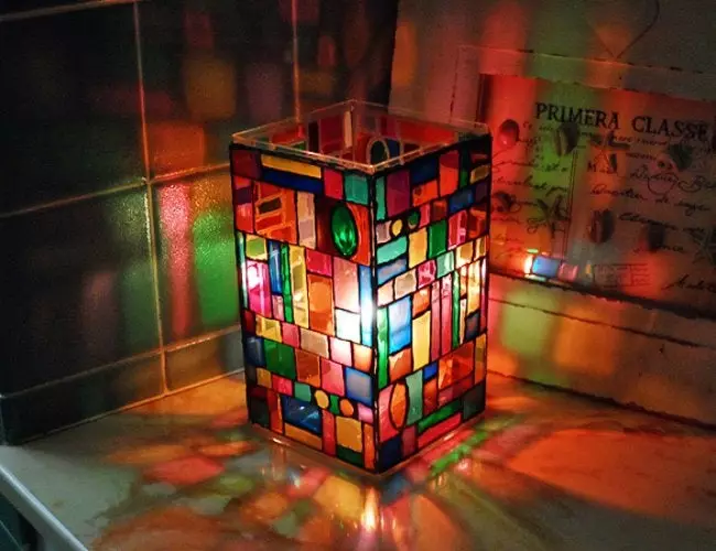 DIY Stained Glass - Luminary