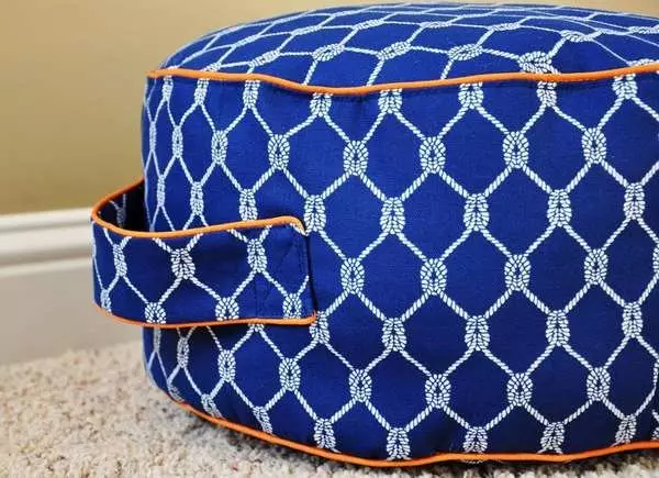 DIY Fabric Ottoman