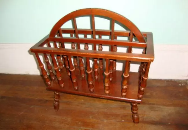 Stair Spindle Magazine Rack