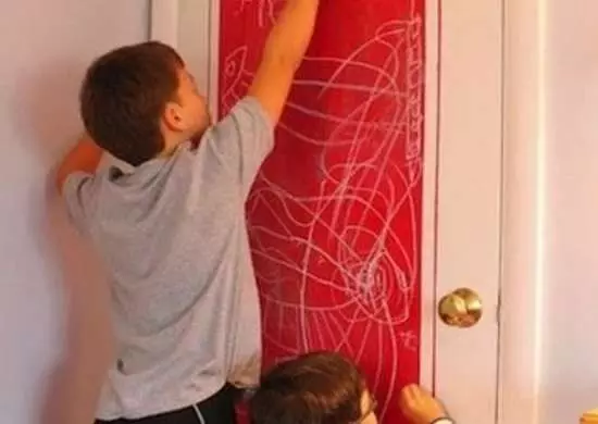 DIY Chalkboard Door