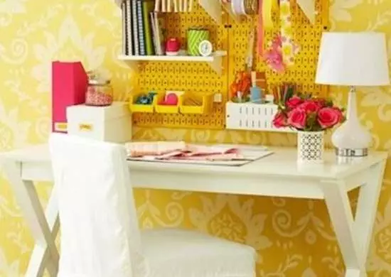 Yellow Home Office