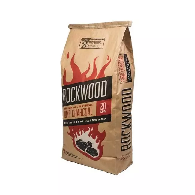 De beste houtskooloptie: Rockwood All-Natural Hardwood Lump Charcoal