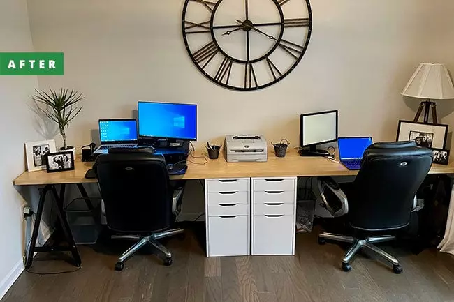 iki nəfərlik ev ofis masası